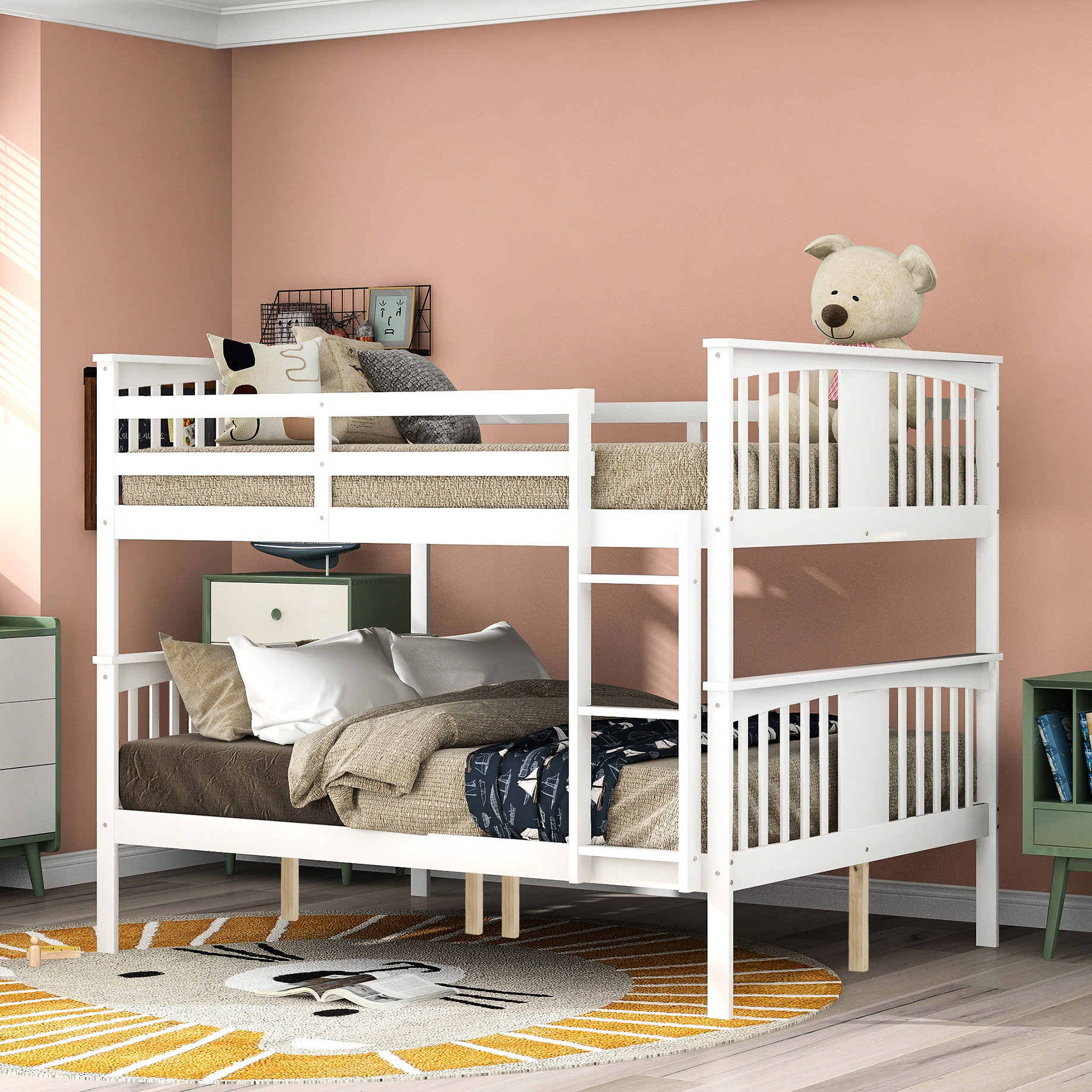 Latitude Run® Guest Room Full Over Bunk Bed, High - Quality ...
