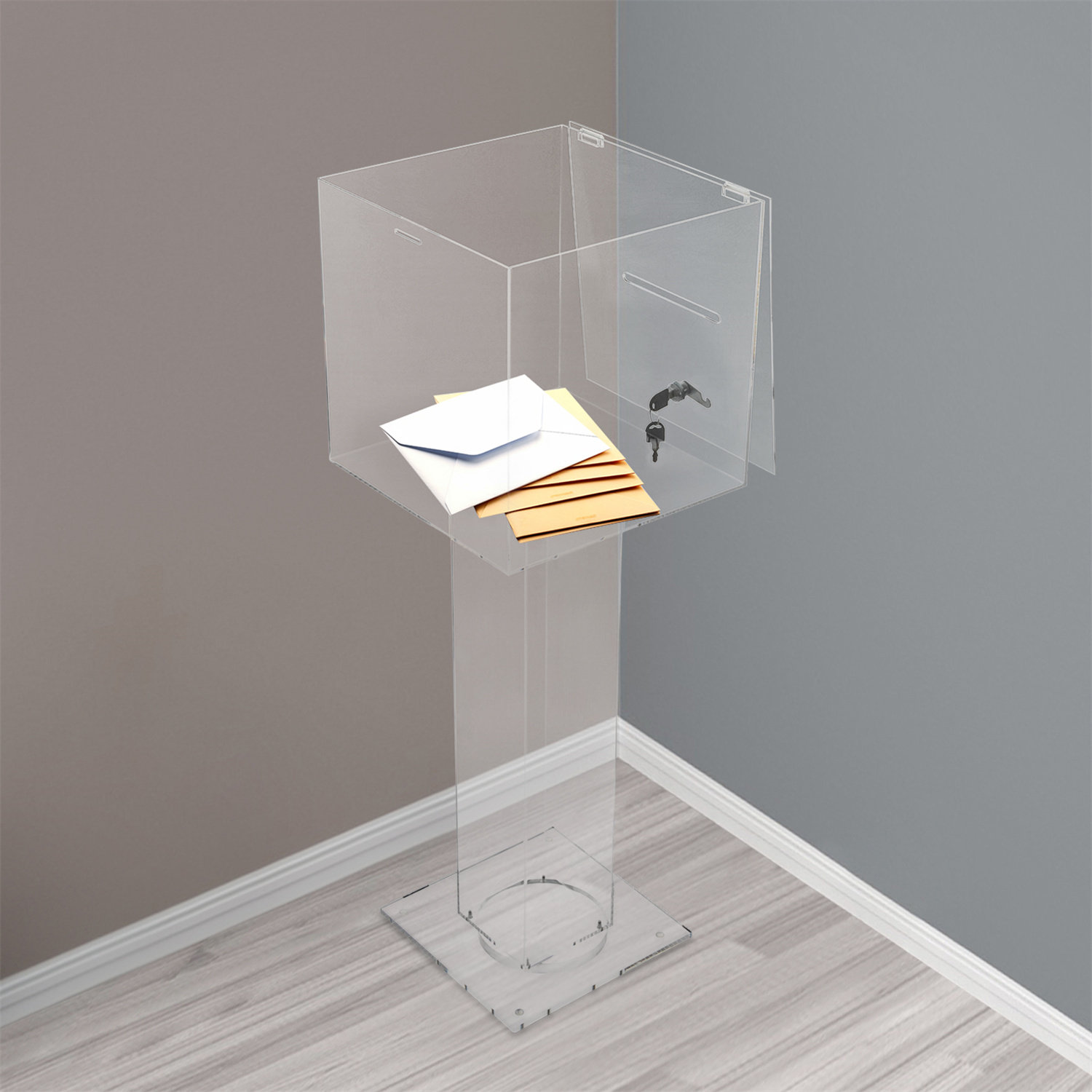 Hokku Designs Clear Box for Donation & Ballot | Wayfair