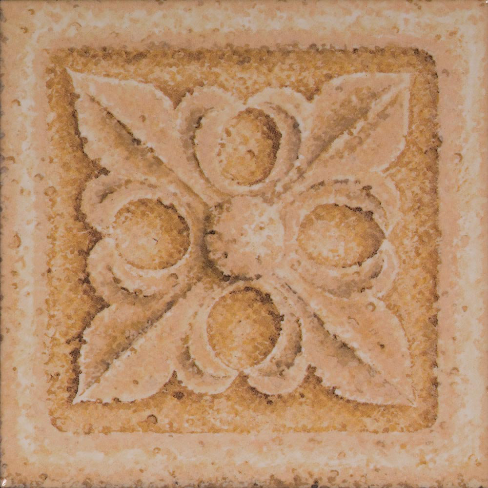 Imagine Tile, Inc. 4.25" x 4.25" Ceramic Stone Decorative Accent Tile ...