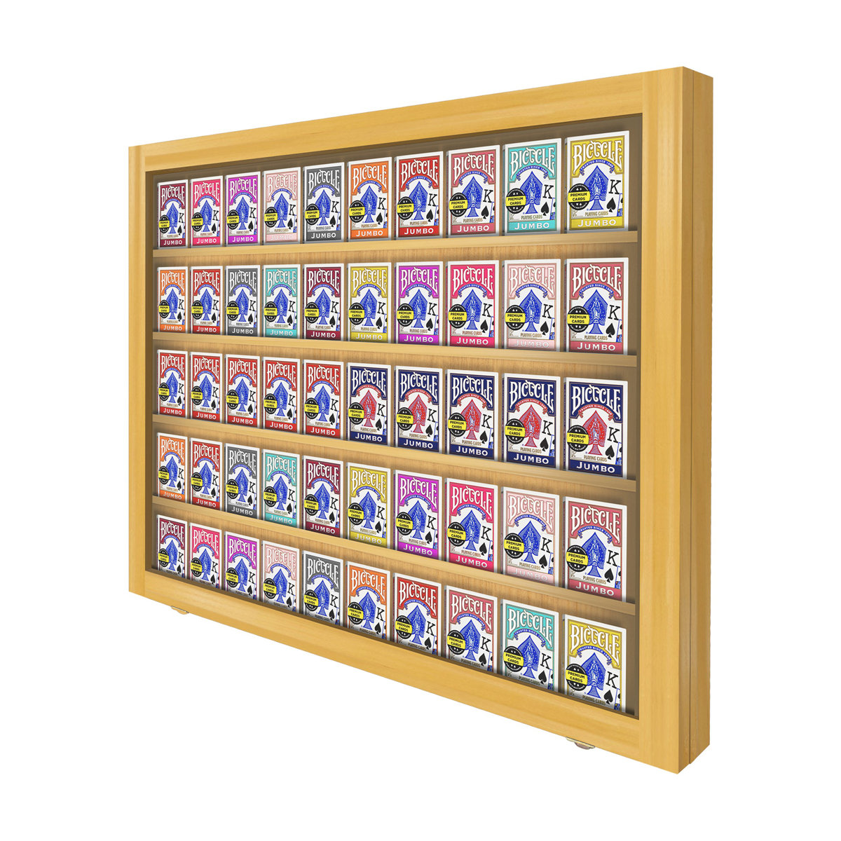 Pennzoni Display Co. PENNZONI Playing Card Deck Display Case - Holds 50 ...
