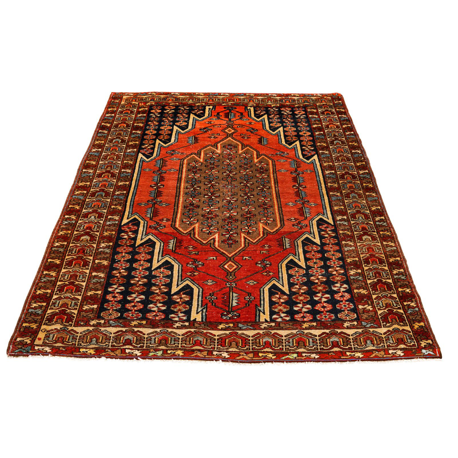 Home and Rugs One-of-a-Kind 3'11" x 6'5" 1990s Area Rug in Brown/Rust ...