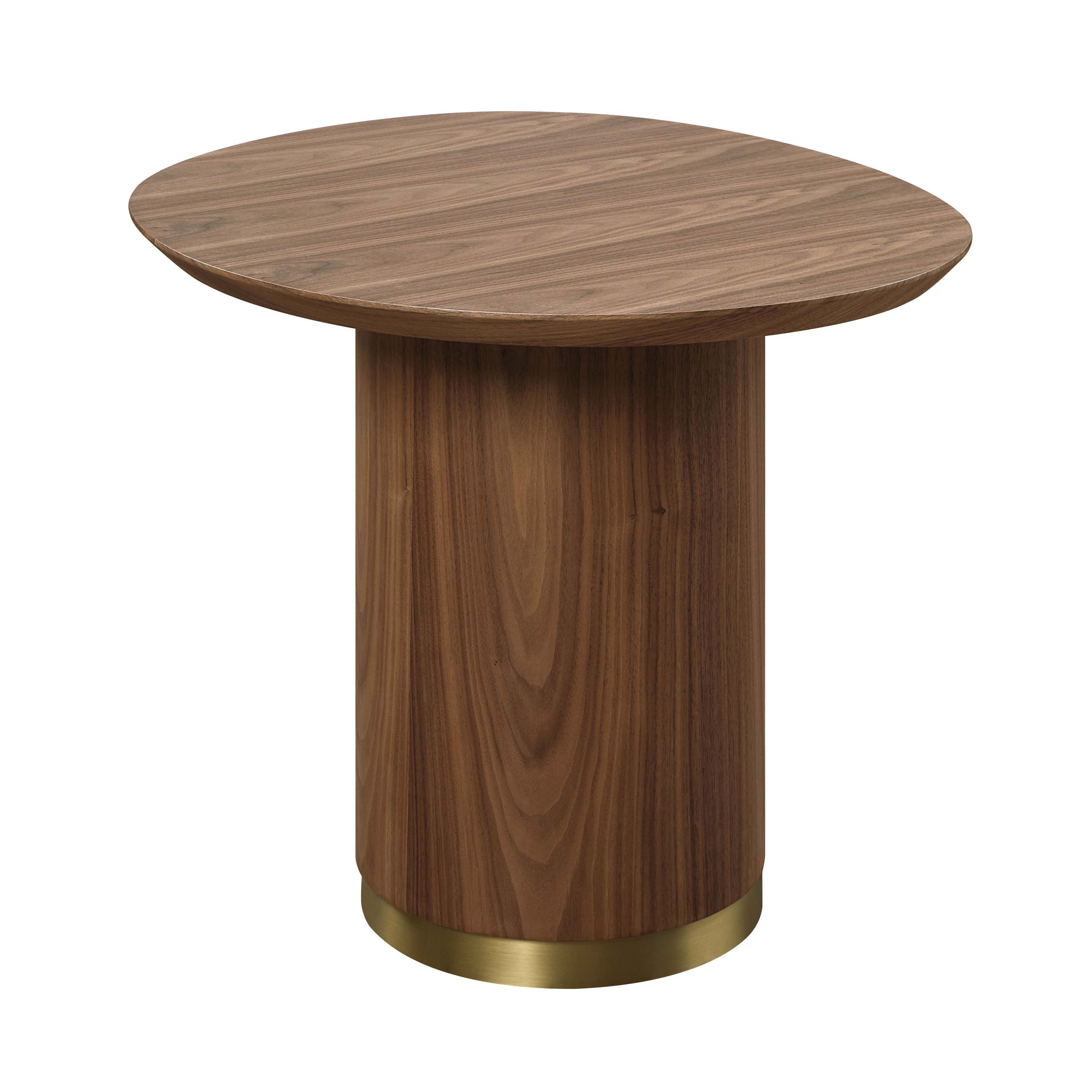 Loon Peak® Willene Walnut Top & Walnut Finish End Table | Wayfair
