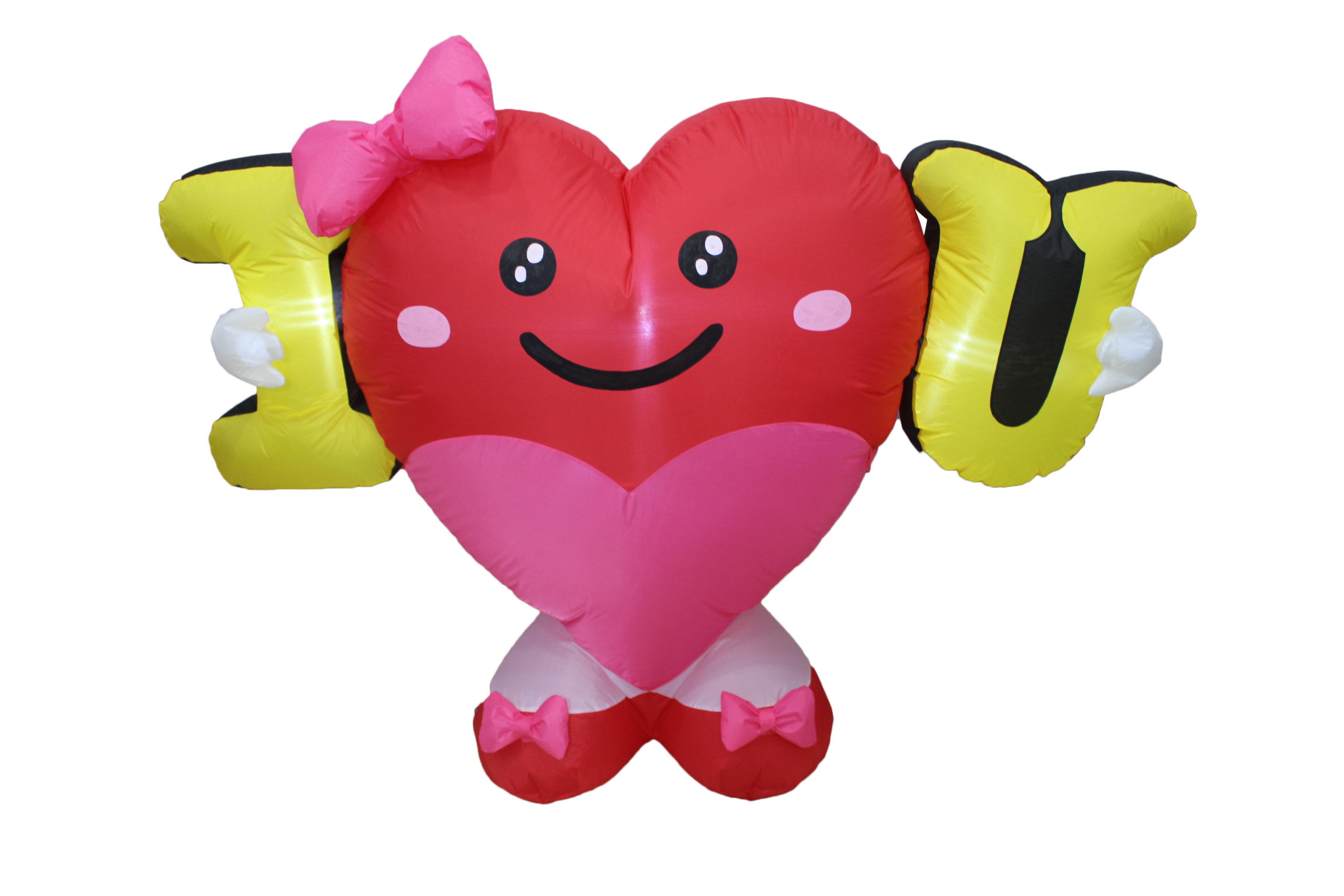 The Holiday Aisle® 4 Foot Tall Lighted Happy Valentine's Day Inflatable ...