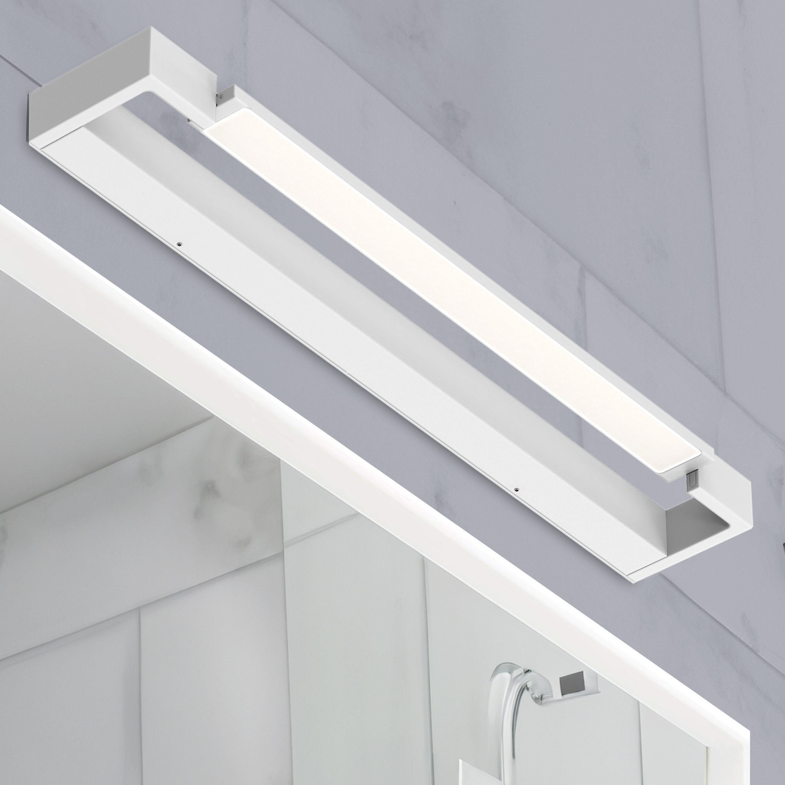 LEEKI LED Linear Vanity Fixture – Adjustable Light Temperature (3000K ...