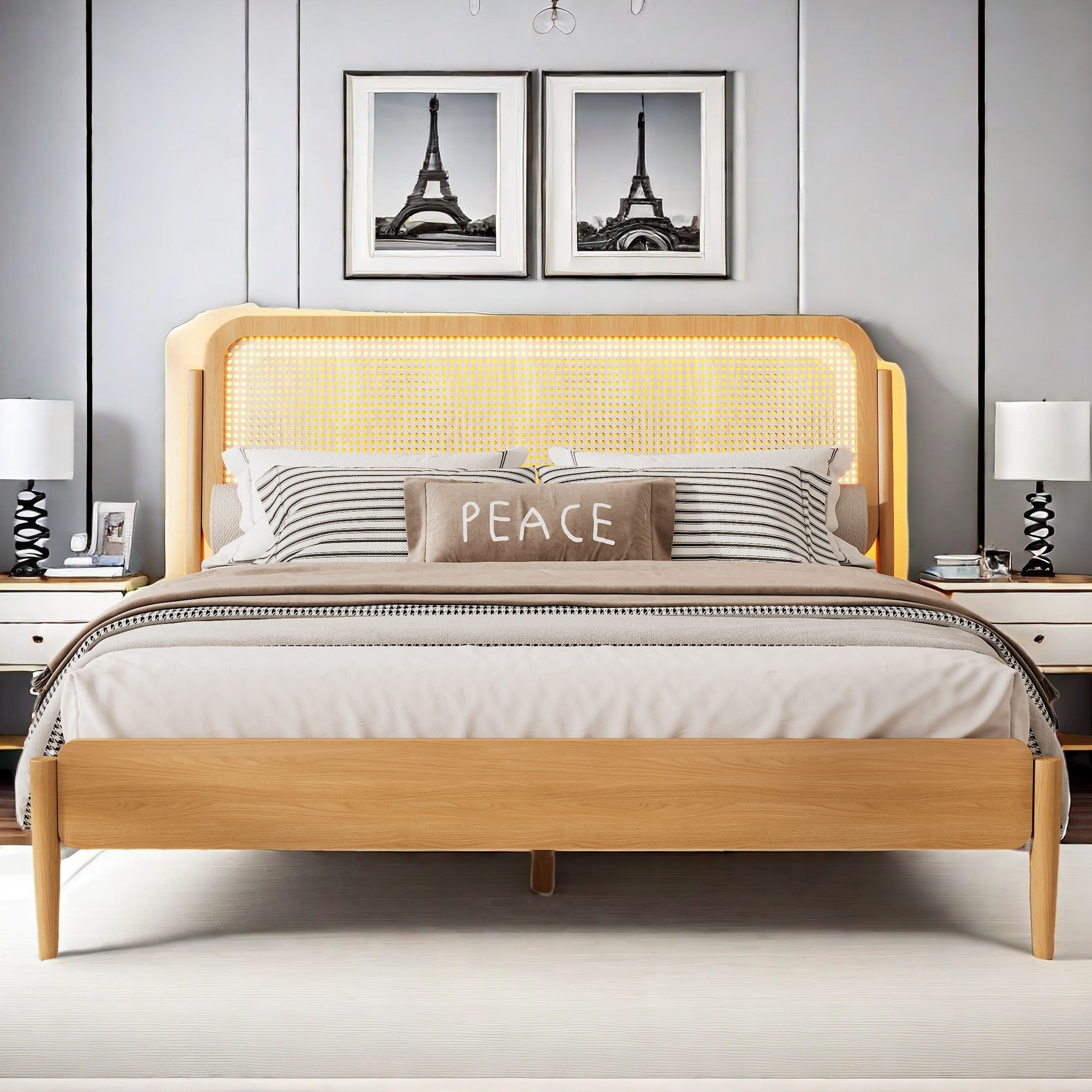 Bay Isle Home™ Aylie And Rattan Headboard - Wayfair Canada