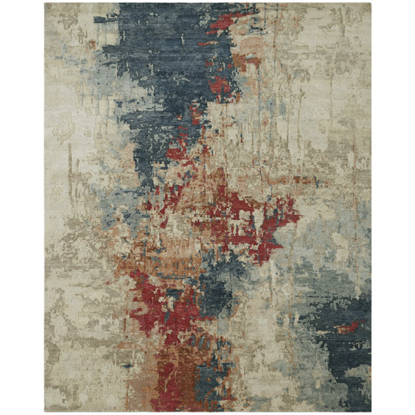 Madison Couture Rugs Solaris Ember Cascade Hand-Knotted Wool Area Rug ...