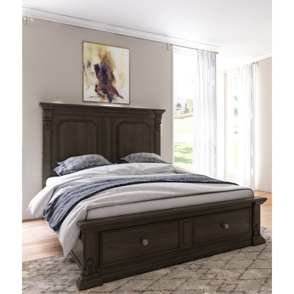 King Size Solid Wood Storage Beds You'll Love | Wayfair