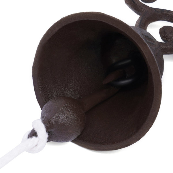 Canora Grey Cast Iron Door Bell Vintage Bell Antique Wall Mounted Decor ...