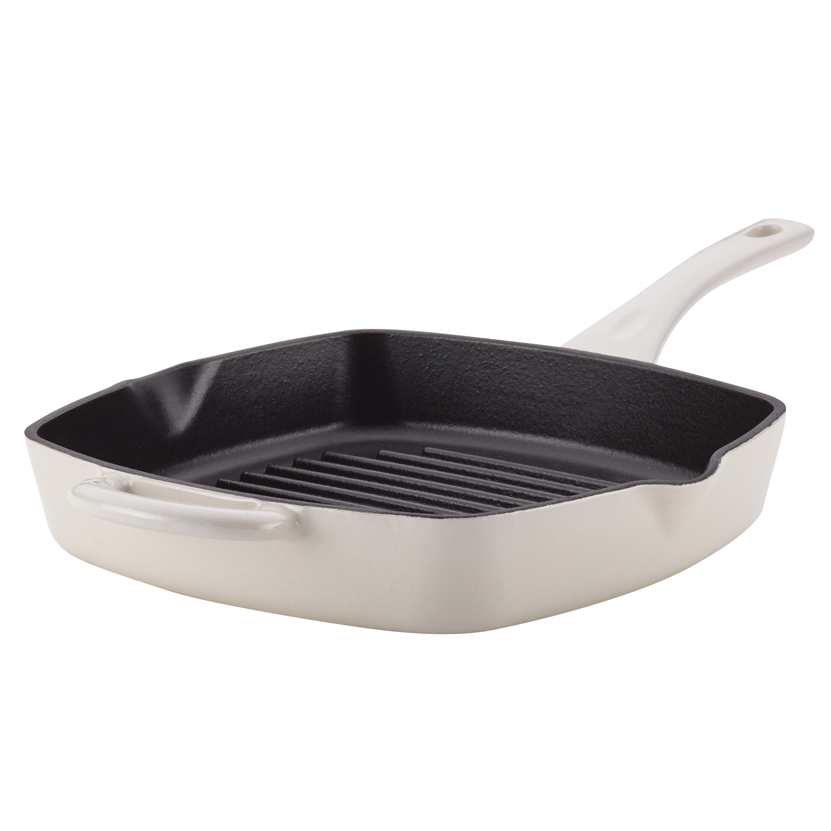 Ayesha Curry Enameled Cast Iron Induction Grill Pan with Pour Spouts ...