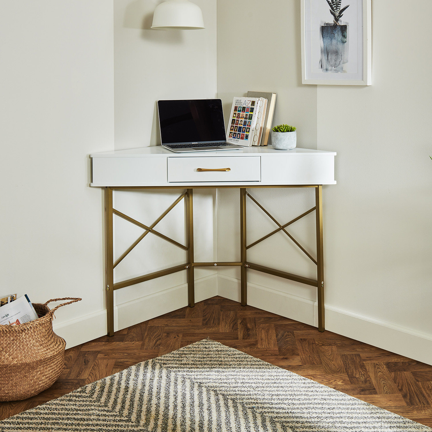 Fairmont Park Agna Corner Writing Desk & Reviews | Wayfair.co.uk