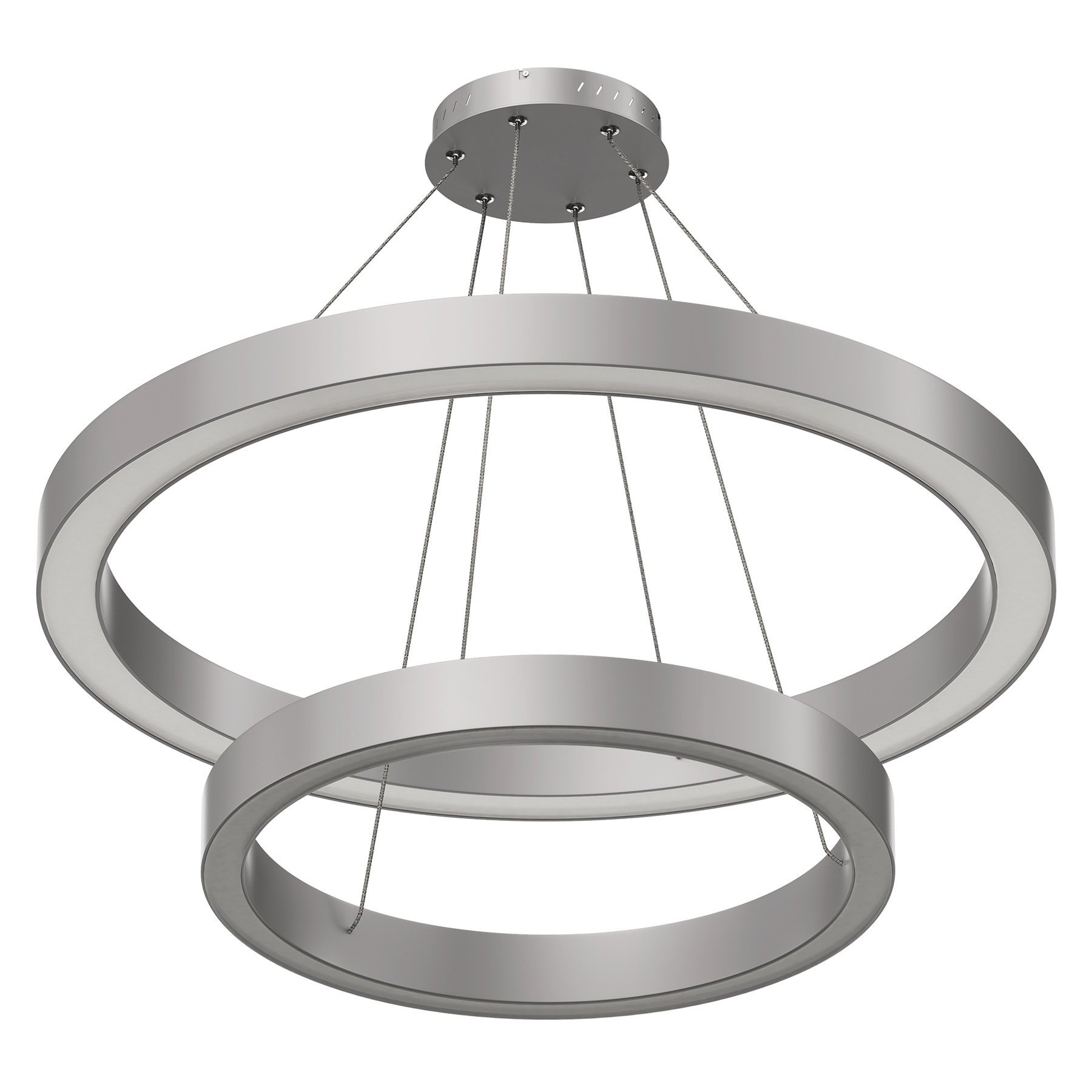 Orren Ellis 2 - Light Unique / Statement Modern Linear LED Chandelier ...