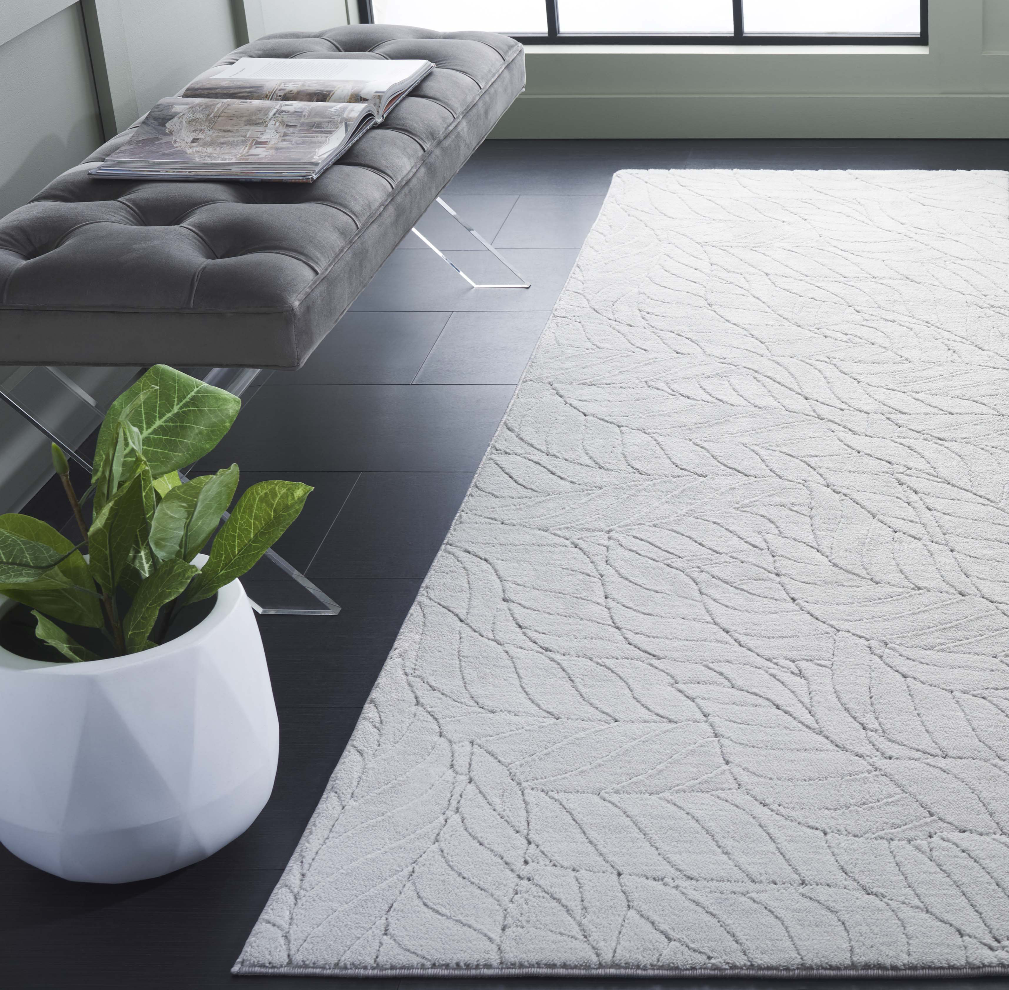 Red Barrel Studio® Tishonda Performance Machine Washable Floral Rug ...