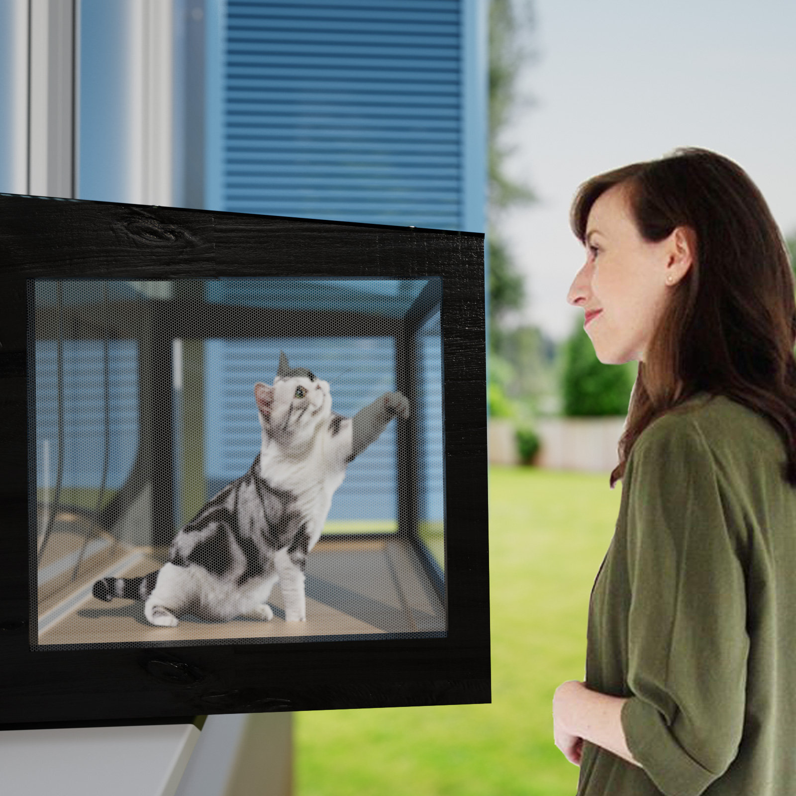 Tucker Murphy Pet™ Cat Window Box Window Catio | Wayfair
