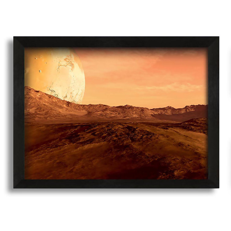 Alpen Home The Moon On Mars - Single Picture Frame Print on Canvas ...
