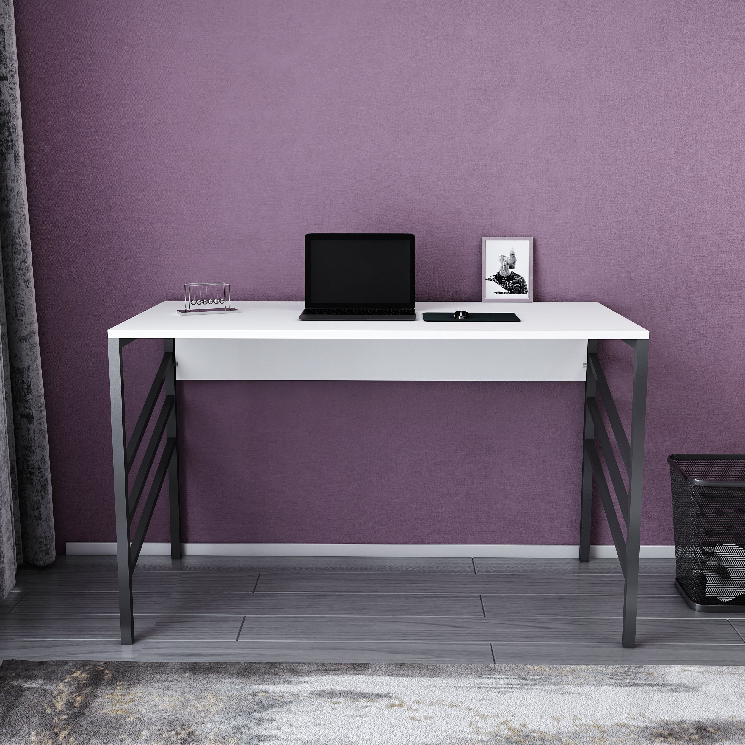 Willa Arlo™ Interiors Ricka Modern Writing Desk With Metal Legs ...
