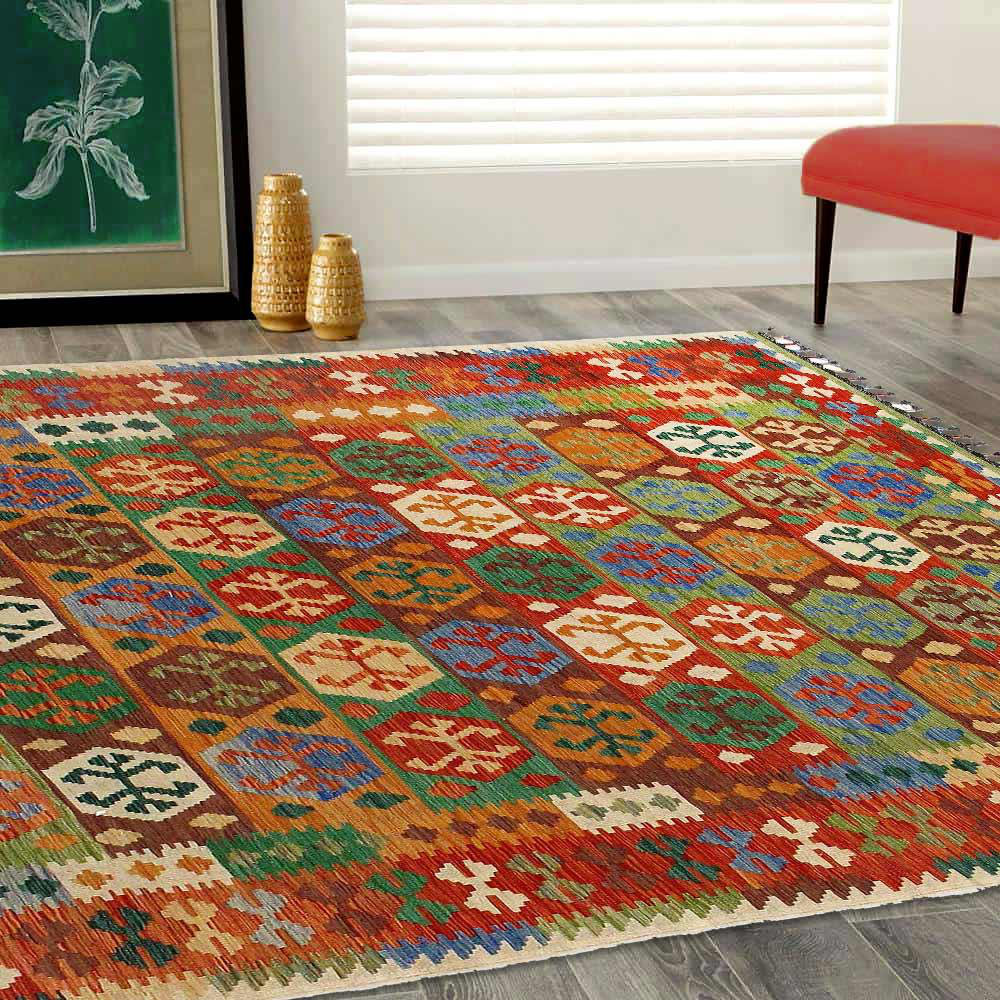 Isabelline Samella One-of-a-Kind 6'6" X 9'11" Area Rug in Brown/Light ...