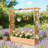 August Grove® Trellis Planter Box, Wooden Garden Container With Built ...