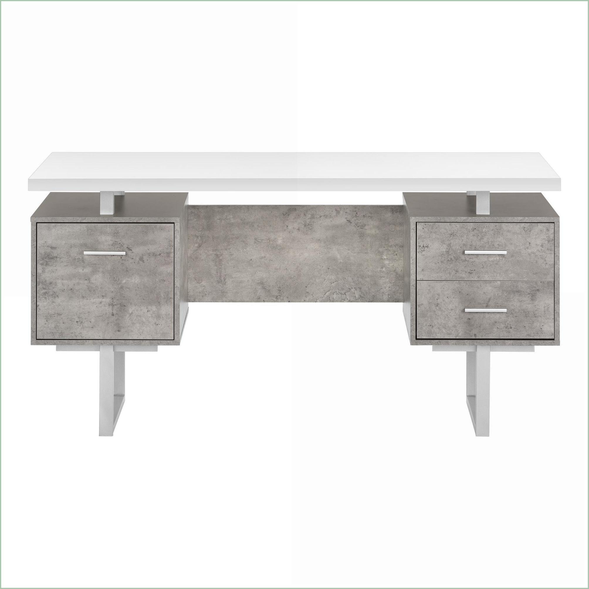 Inbox Zero Desks | 60” Modern Computer Desk with Storage, Reversible ...