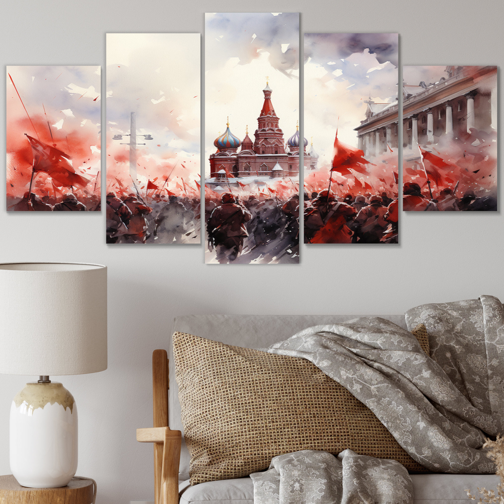 Astoria Grand The Russian Revolution Canvas - Historical Wall Decor - 5 ...