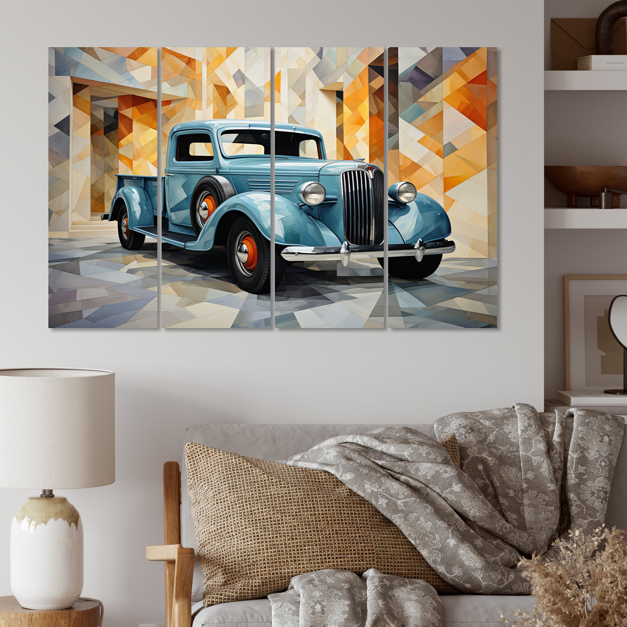 Williston Forge Pickup Truck Geometric Abstraction III - Transportation ...