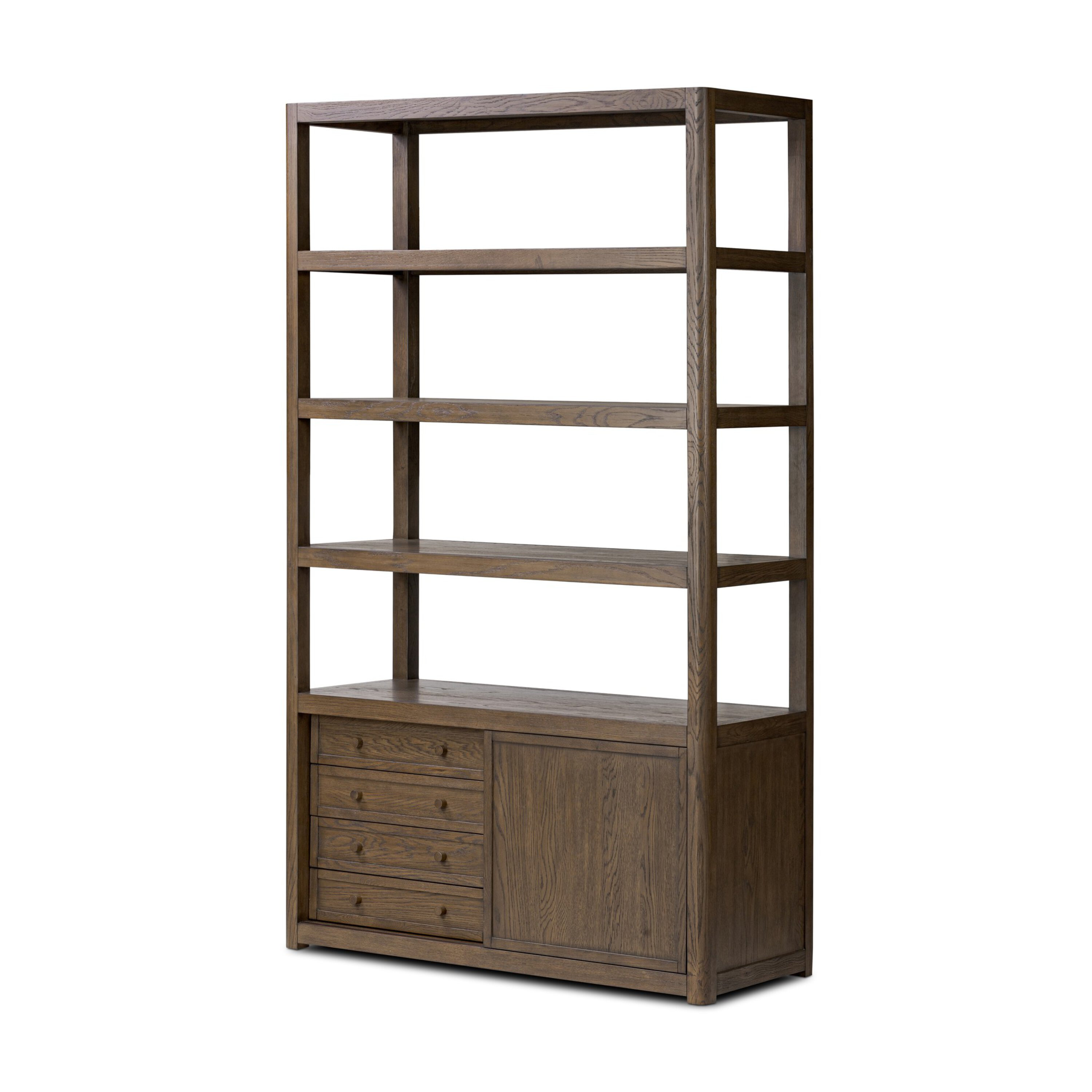 Millwood Pines Fuaad Bookcase-Fawn Oak | Birch Lane