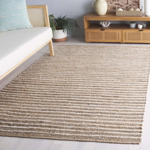 Highland Dunes Abirami Woven 35% Jute, 35% Canvas, 30% Cotton ...