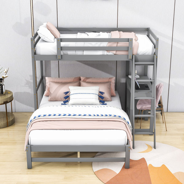 Harriet Bee Etra Twin Over Full 3 Drawer Bunk Bed by Harriet Bee ...