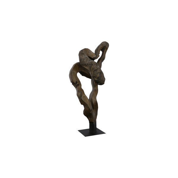Phillips Collection Cast Teak Root Sculpture, Resin, Bronze | Perigold