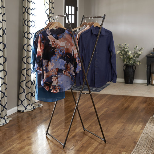 Rebrilliant Metal Foldable X-Frame Drying Rack & Reviews | Wayfair