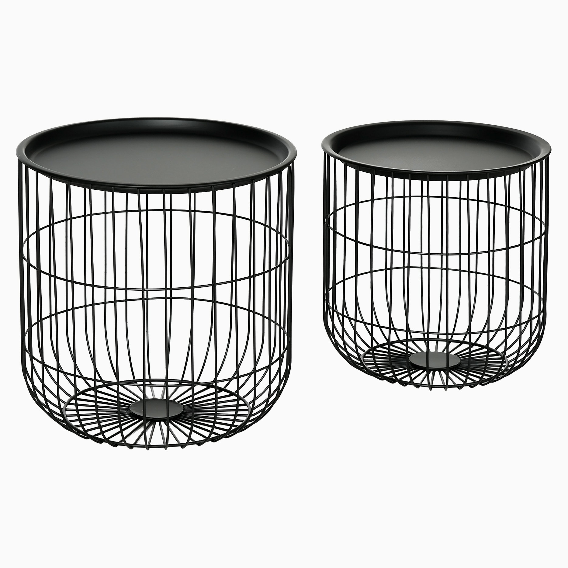 Wrought Studio™ Ashrith Steel Tray Top Nesting Tables | Wayfair