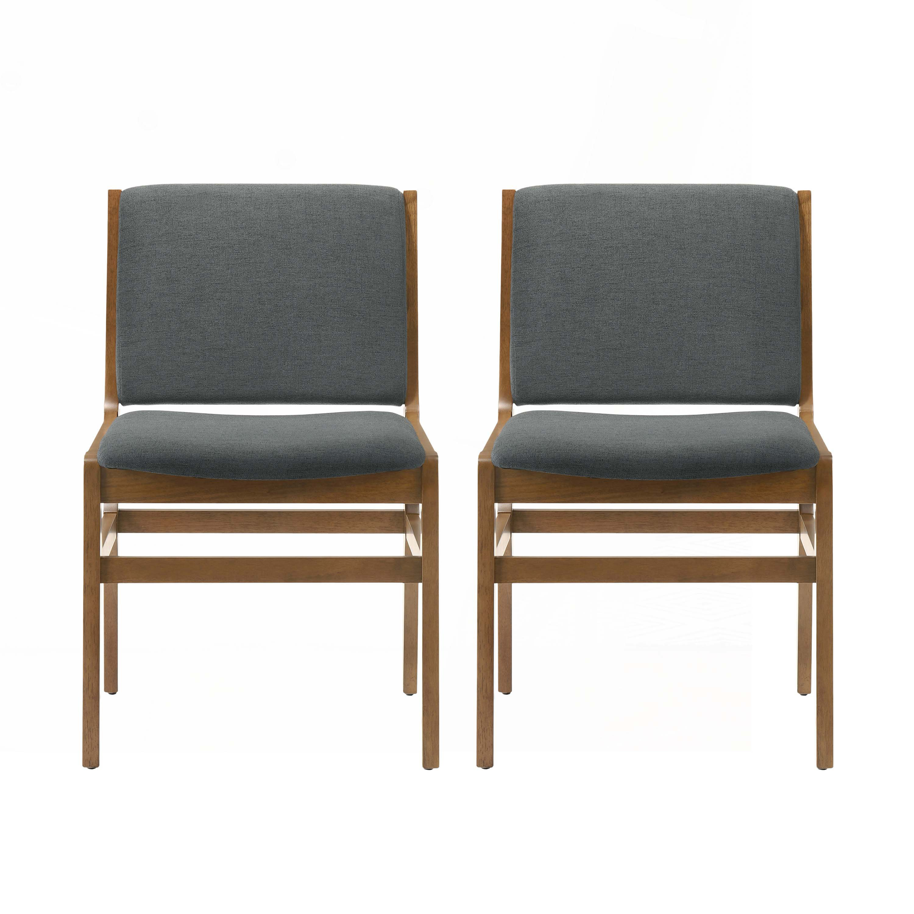 Latitude Run® Wood Frame Dining Chairs Set of 2 | Wayfair