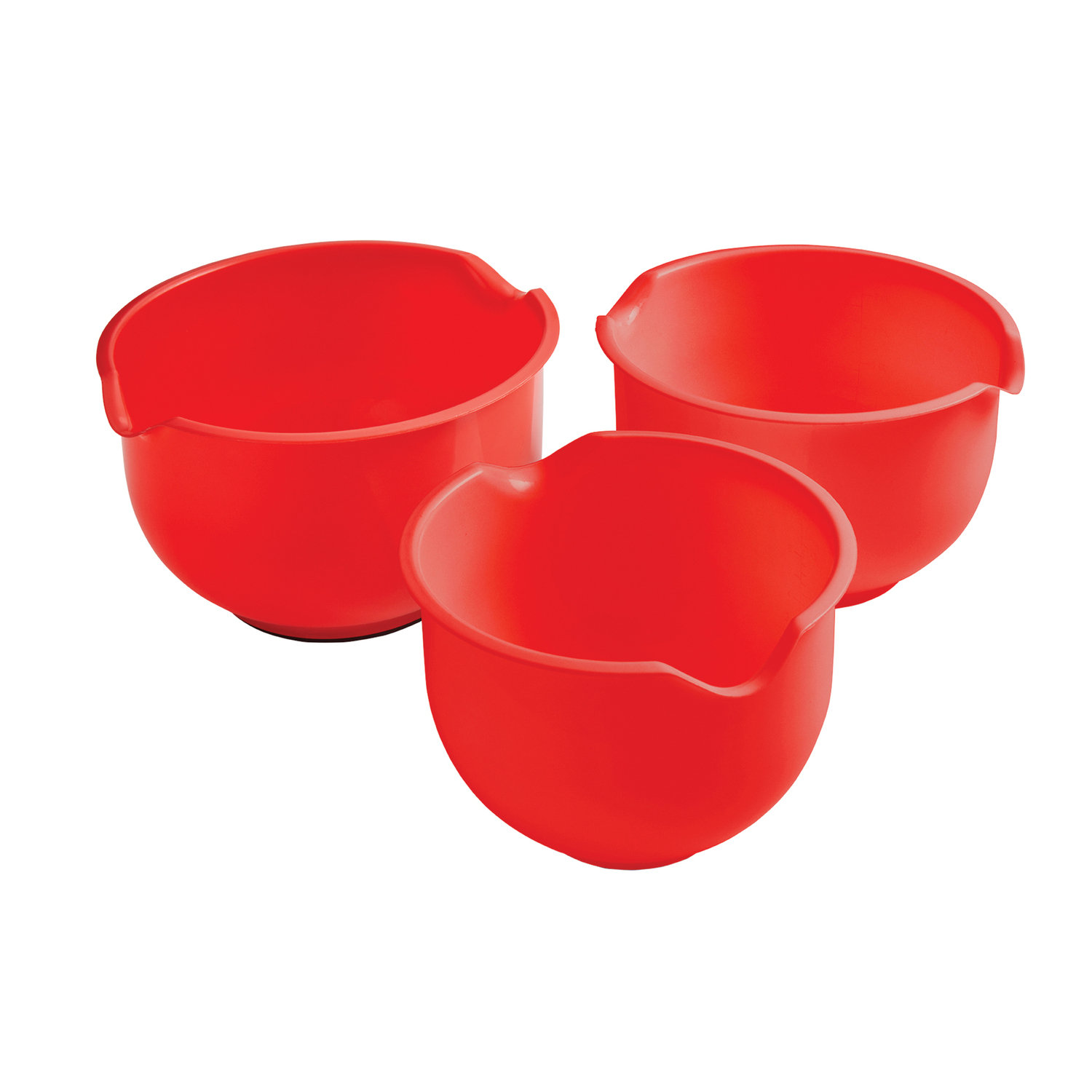 Gia's Kitchen 3-Piece Set of Nesting Mixing Bowls with Lipped Handles ...