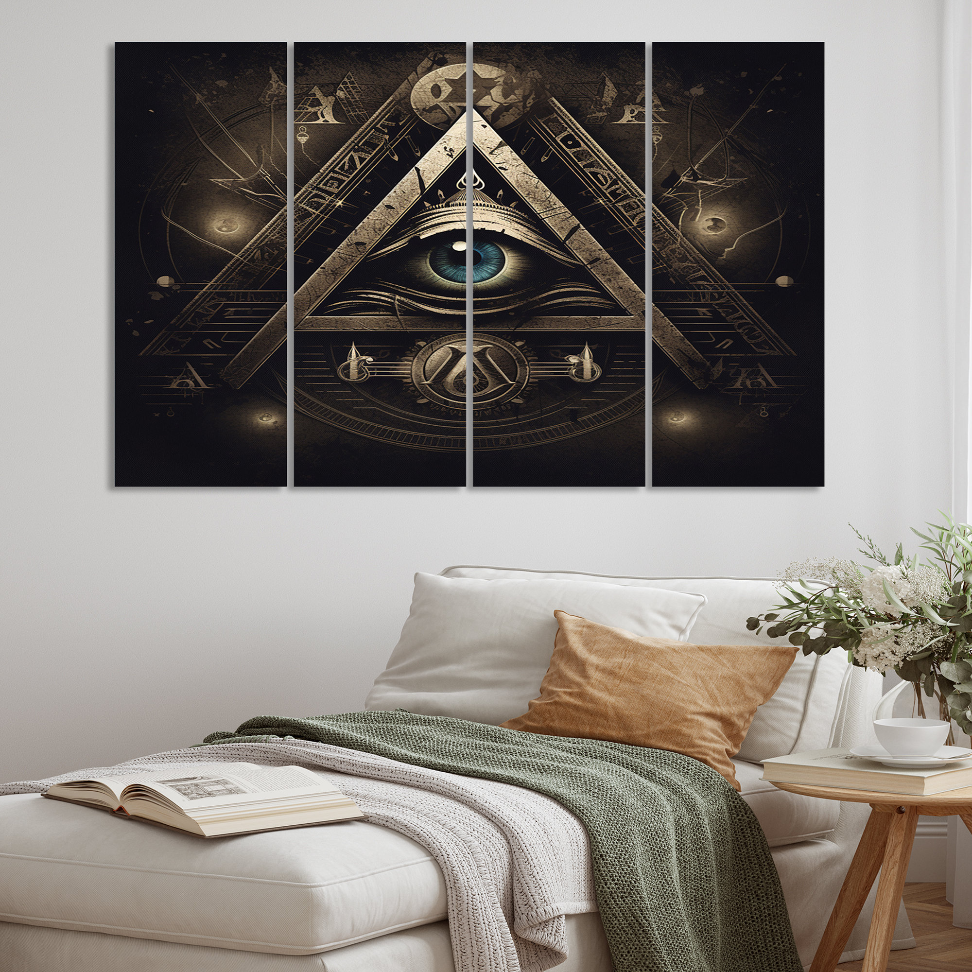 Trinx " The All Seeing Divine Eye Illuminati I " 4 - Pieces - Wayfair ...