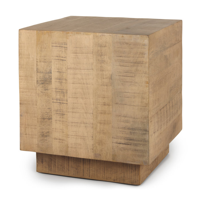 The Twillery Co.® Stalbridge Solid Wood Block End Table & Reviews | Wayfair