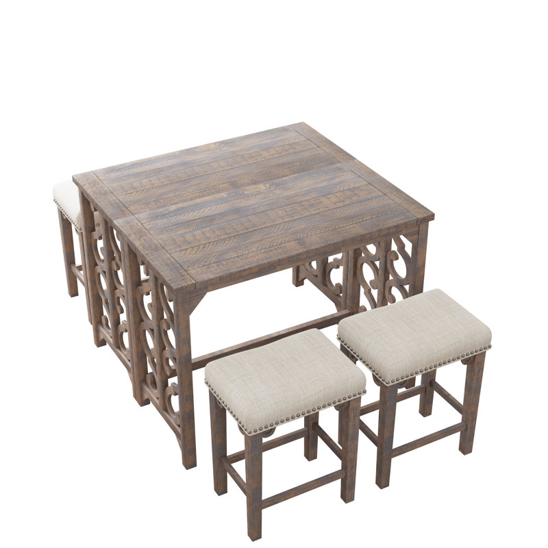 August Grove® Adysen 3 - Piece Extendable Dining Set | Wayfair