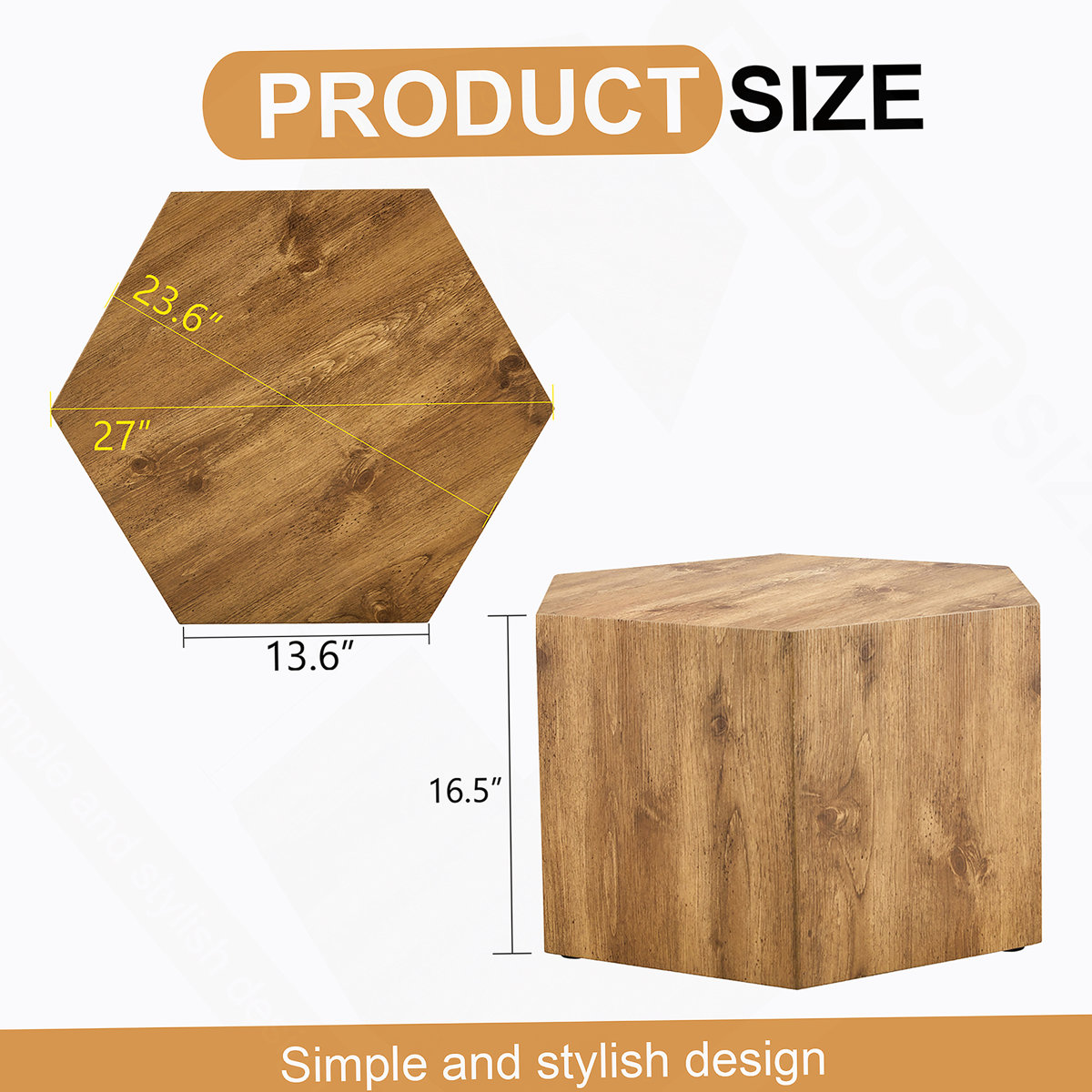 Mercer41 Modern MDF coffee table, with complex texture patterns, style ...