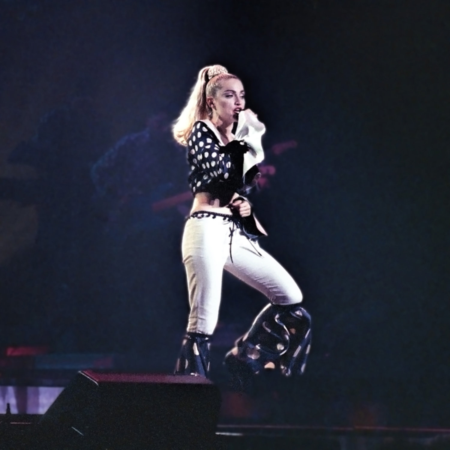 Globe Photos Entertainment & Media Candid Portrait of Madonna Singing ...