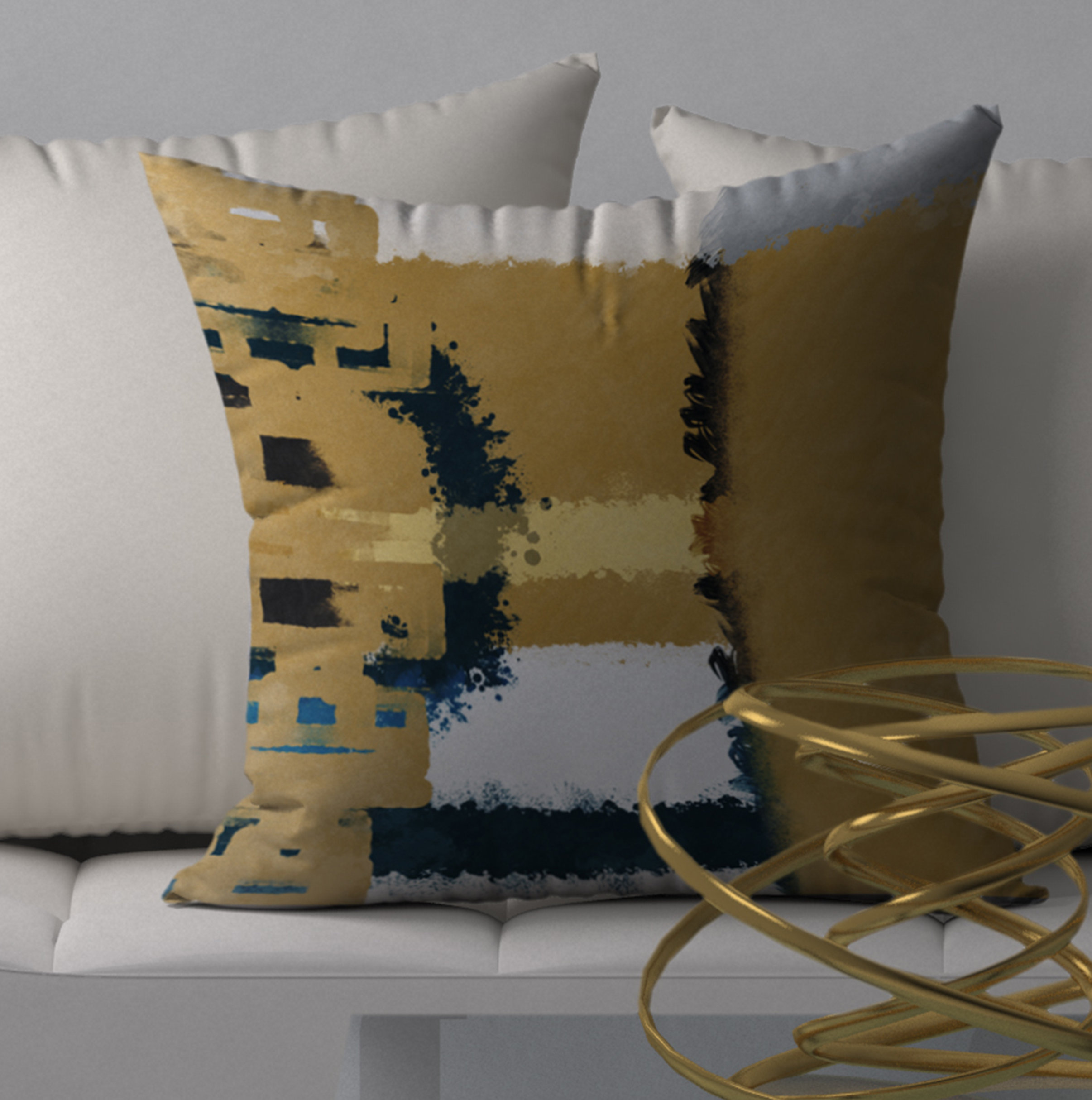 LeRoi Products Abstract Reversible Throw Pillow | Wayfair