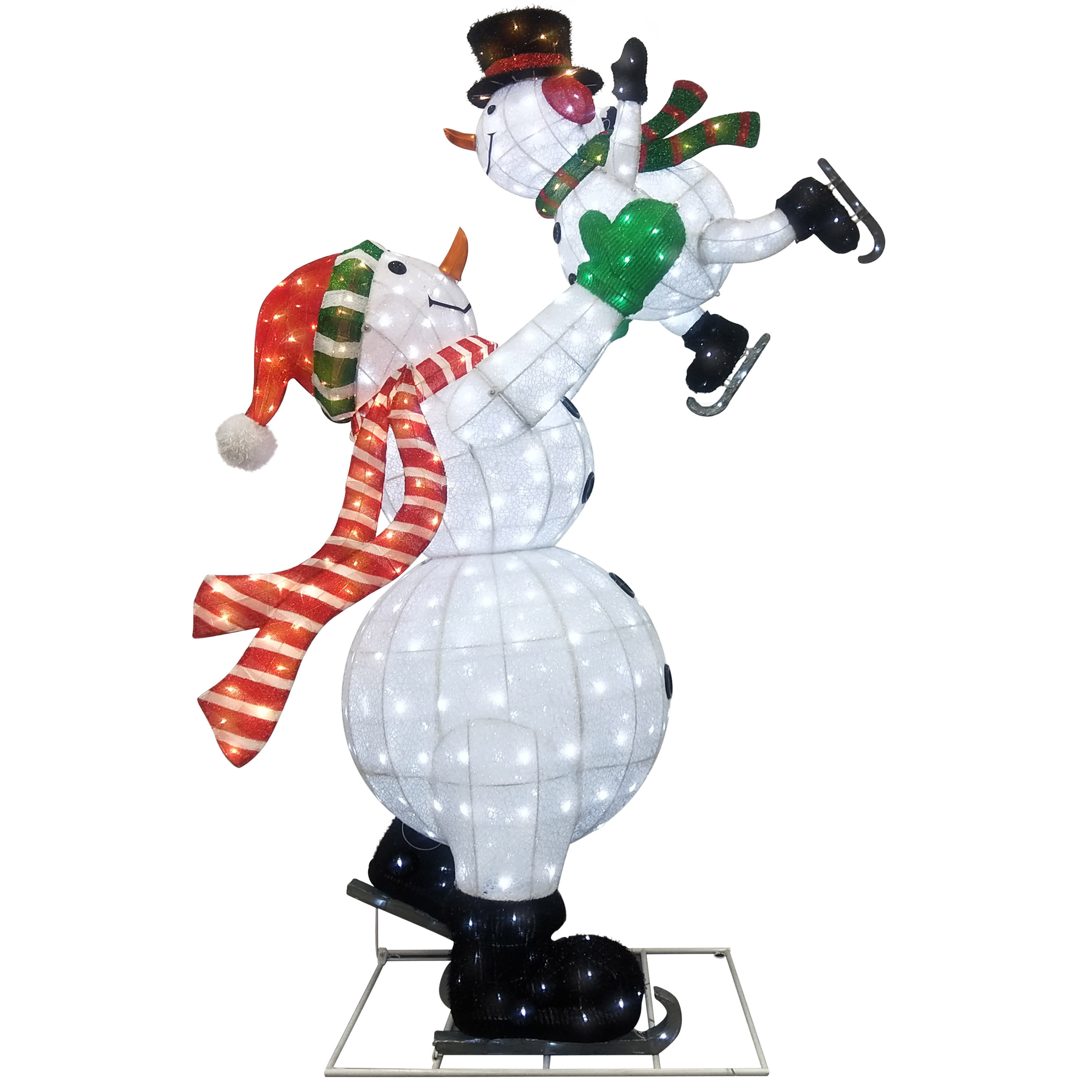 The Holiday Aisle® 7' Outdoor Christmas Snowman with 587 Warm White LED ...