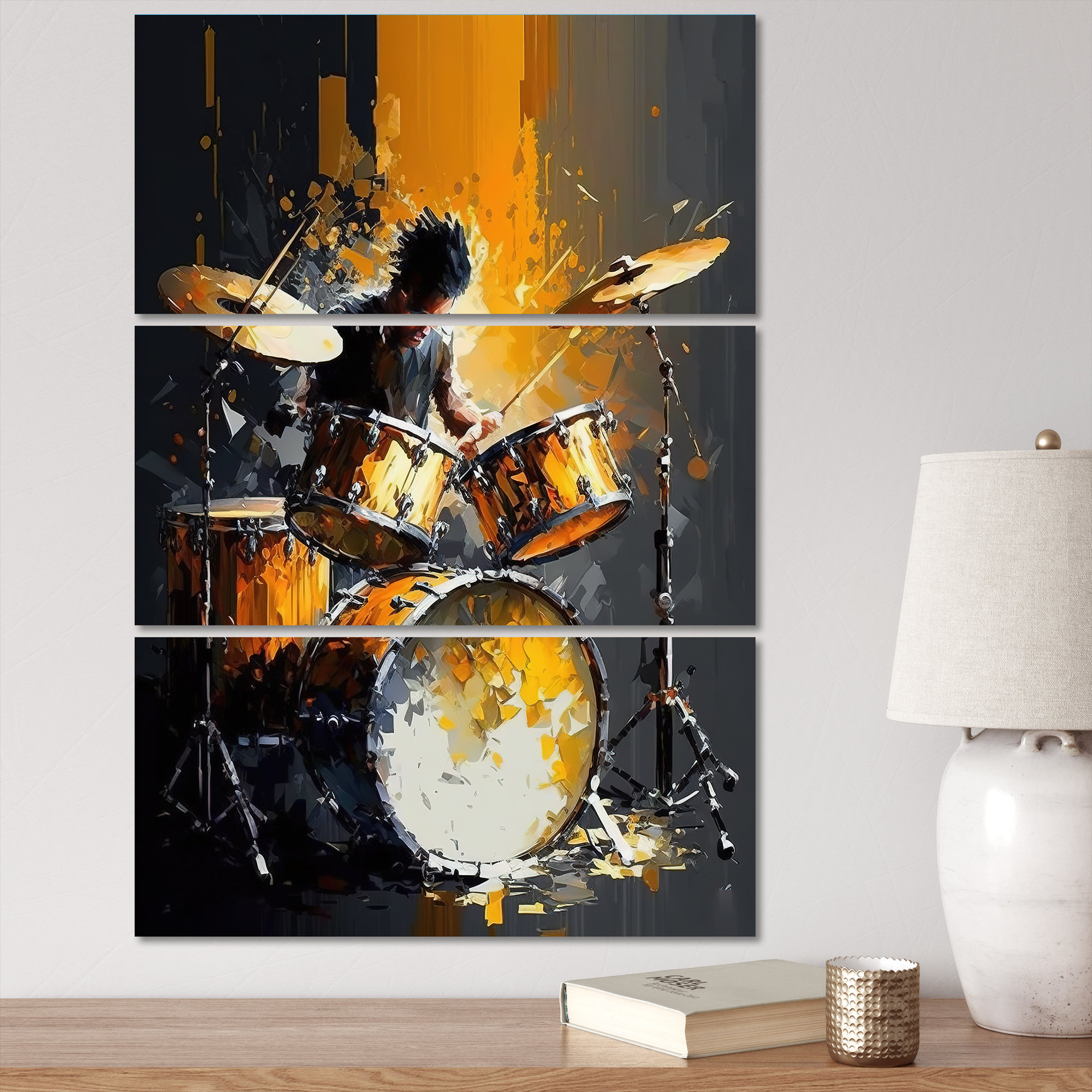 Hokku Designs " Drummer On Stage " 3 - Pieces - Wayfair Canada