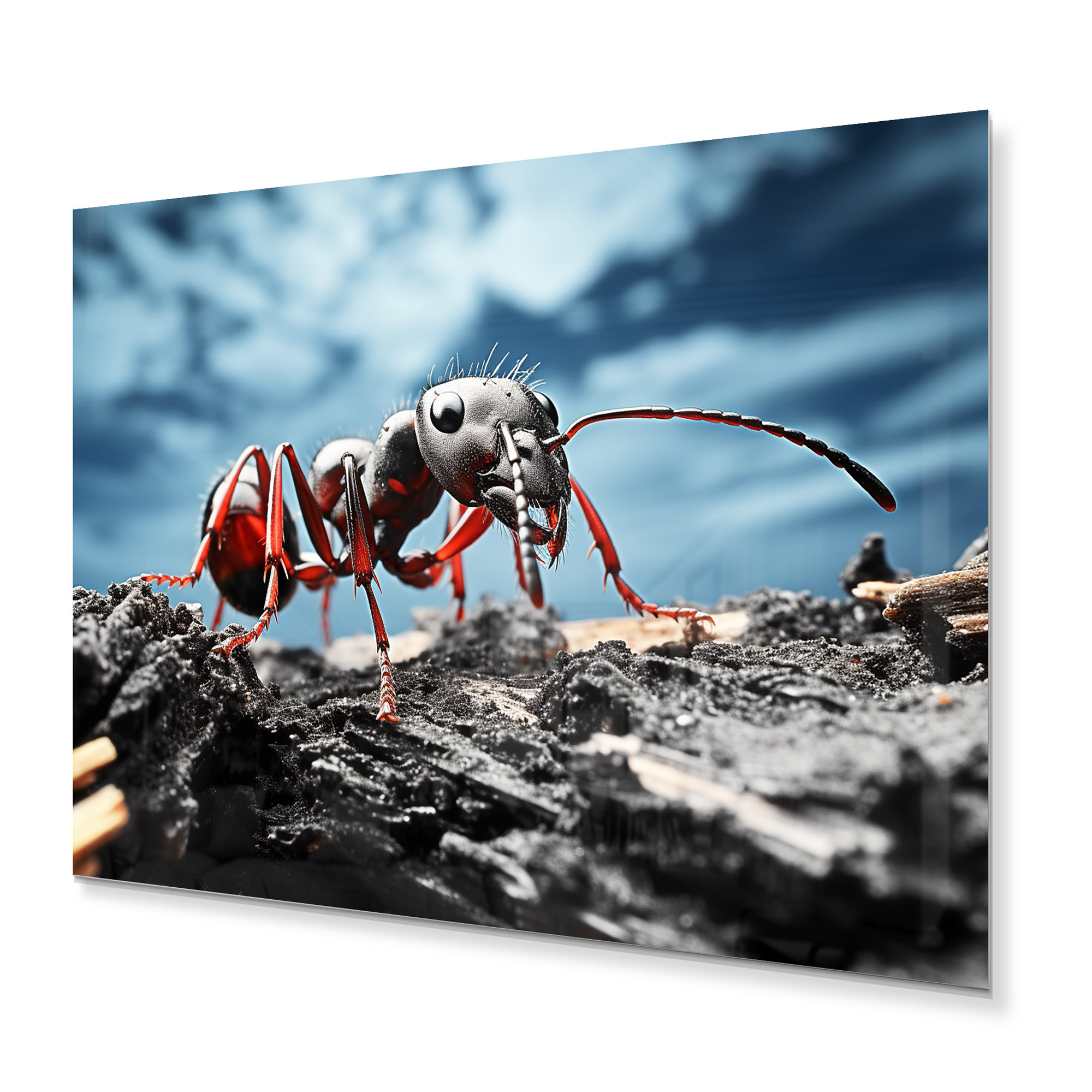Gracie Oaks Ant Industrious I - Animals Metal Wall Decor | Wayfair
