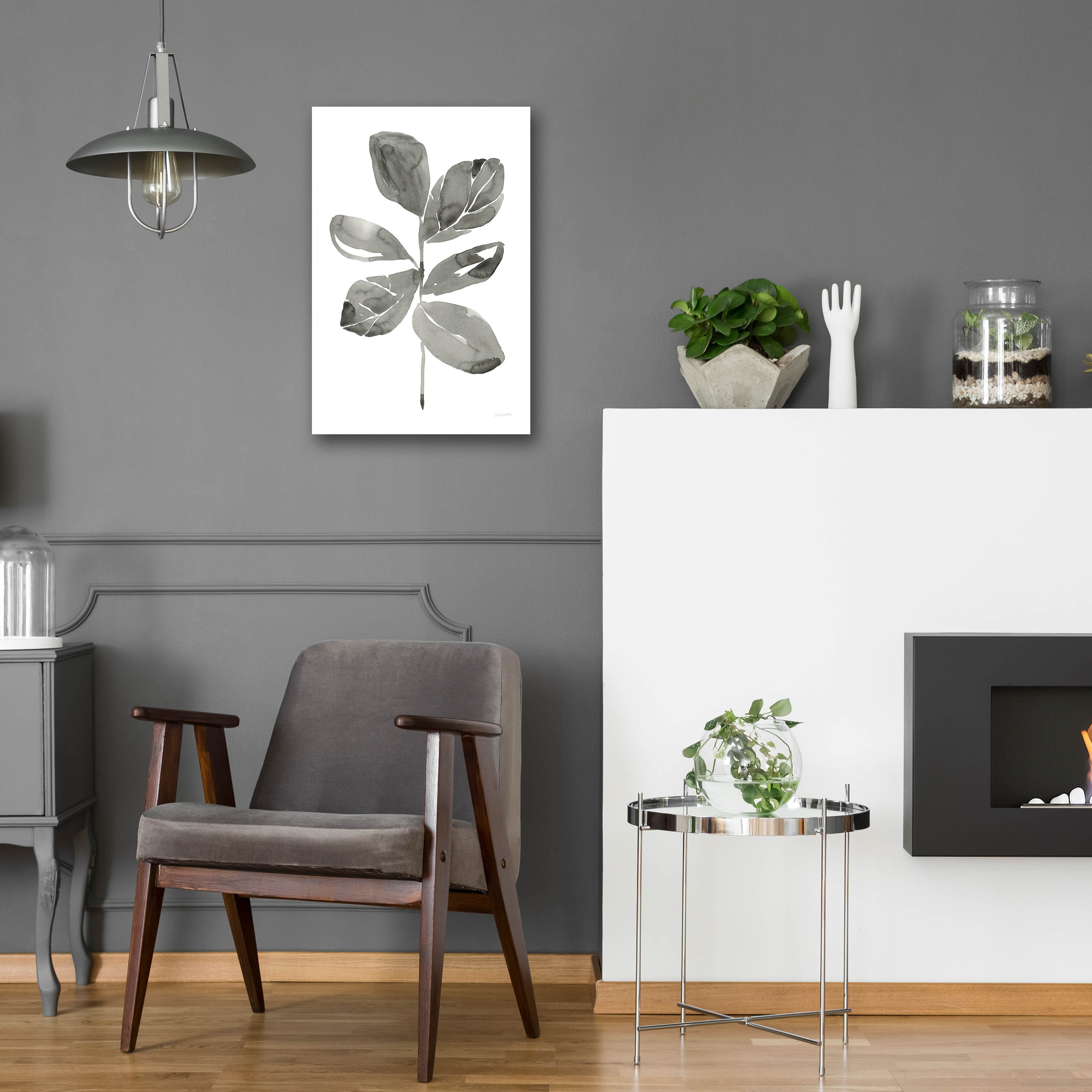 Lark Manor™ 'Fiddle Leaf 2' by Haley Knighten Acrylic Glass Wall Art ...