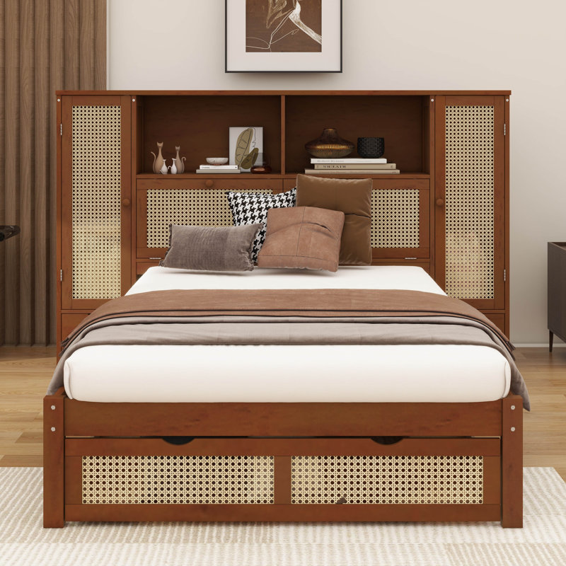 headboard with compartments