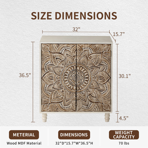 Bungalow Rose Siriah Accent Cabinet "& Reviews" | Wayfair