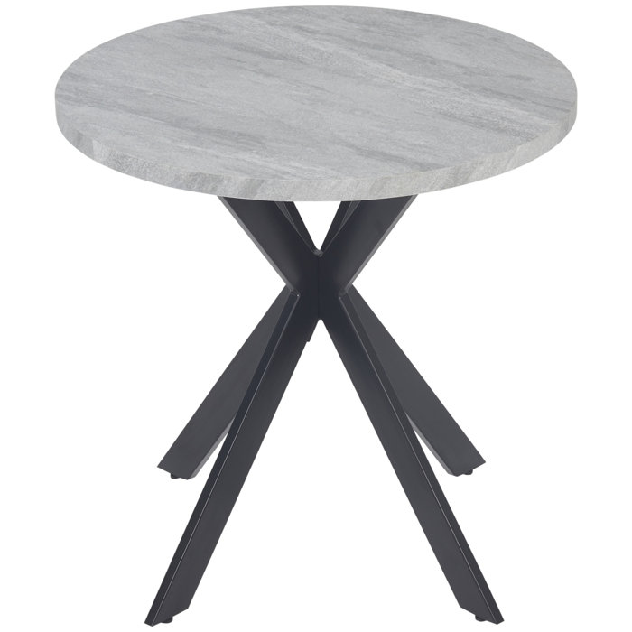 Ebern Designs Koree Round Metal Base Dining Table | Wayfair