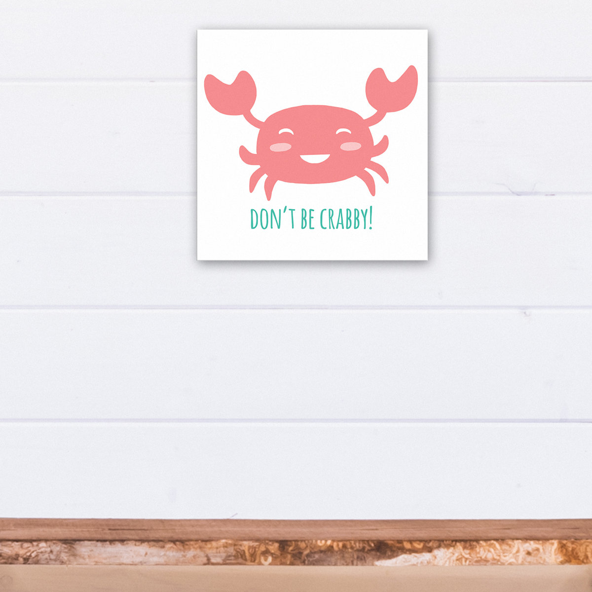 Zoomie Kids Jered 'Don't Be Crabby' Canvas Art | Wayfair