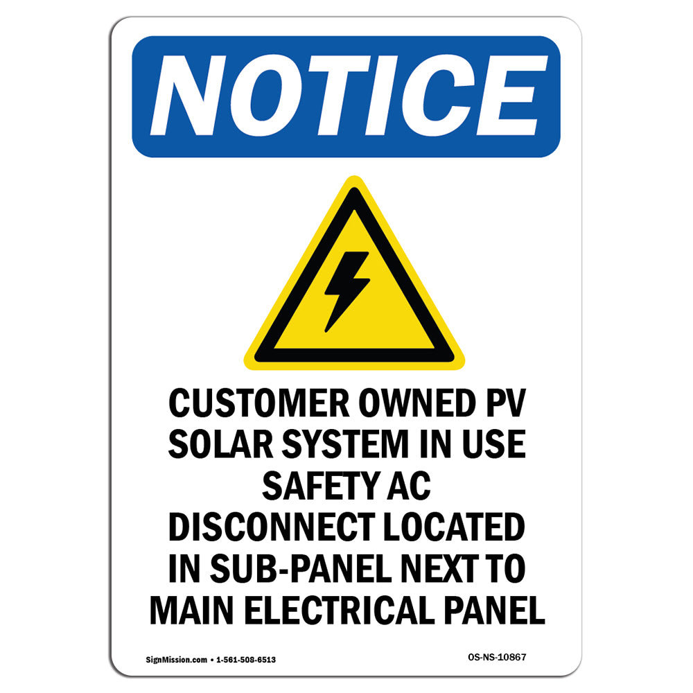 SignMission Customer Owned PV Solar sytem in use Sign - Wayfair Canada