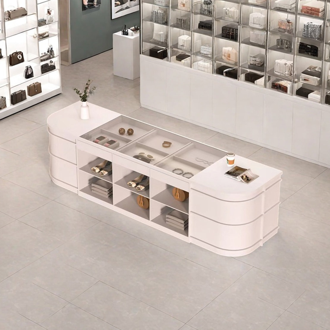 BILBRA Fashion light luxury center island display cabinet | Wayfair