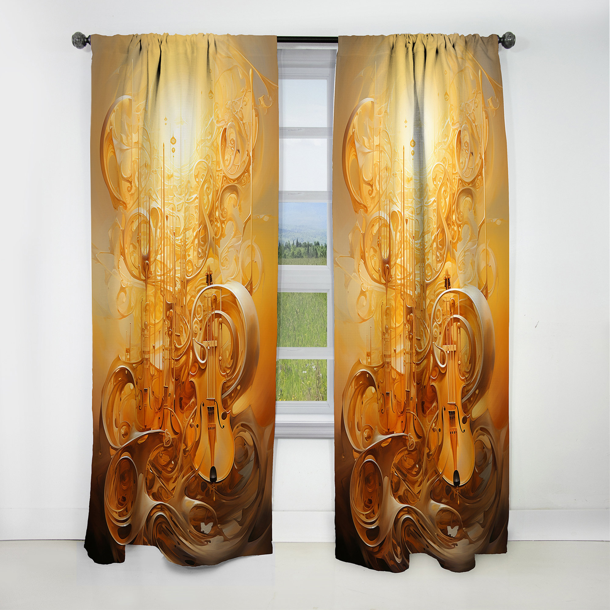 East Urban Home Turney - Surrealism Abstract Blackout Curtain - 1 ...