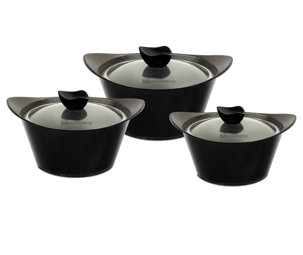 SQProfessionalLtd SQ Professional Caia 3 Piece Non-Stick Cookware Set ...